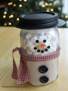 Holiday Snowman Jars - The Make Your Own Zone