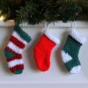 Mini Knit Stockings {for 2 needles} - Free Knitting Pattern