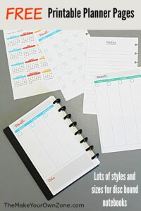 2020 Free Printable Planner Pages - The Make Your Own Zone