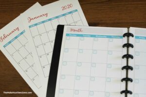 2020 Free Printable Planner Pages - The Make Your Own Zone