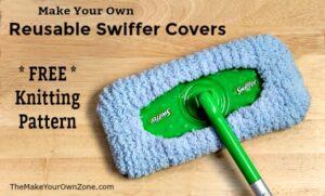 Knitting Pattern for Reusable Swiffer Cover - The Make Your Own Zone