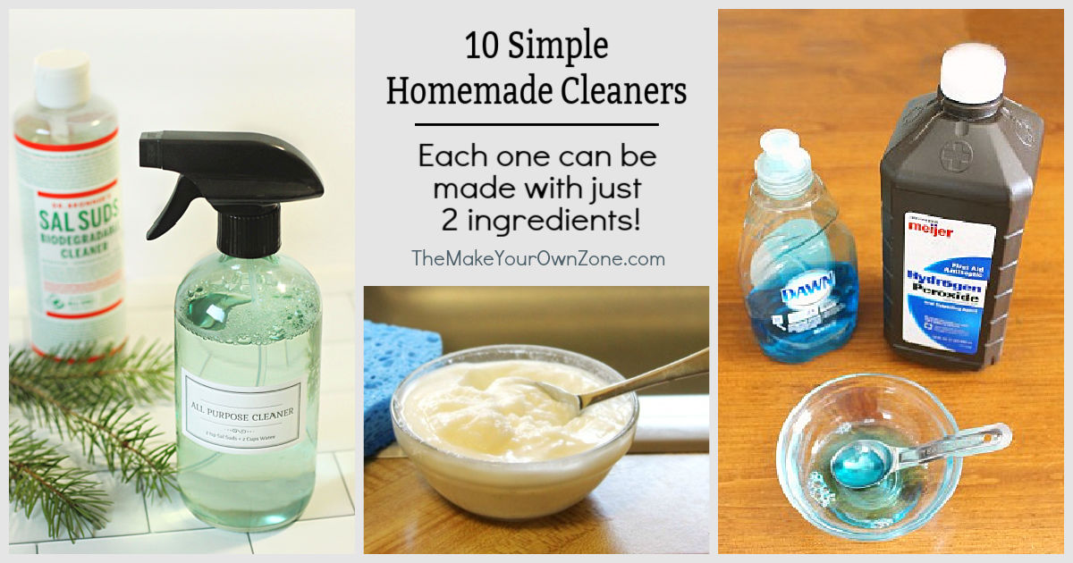 DIY Cleaners - With Just 2 Ingredients! - The Make Your Own Zone