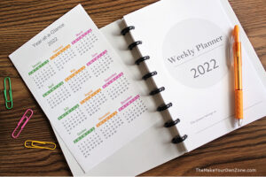 Free Printable Planner Pages {PDF Fillable} - The Make Your Own Zone