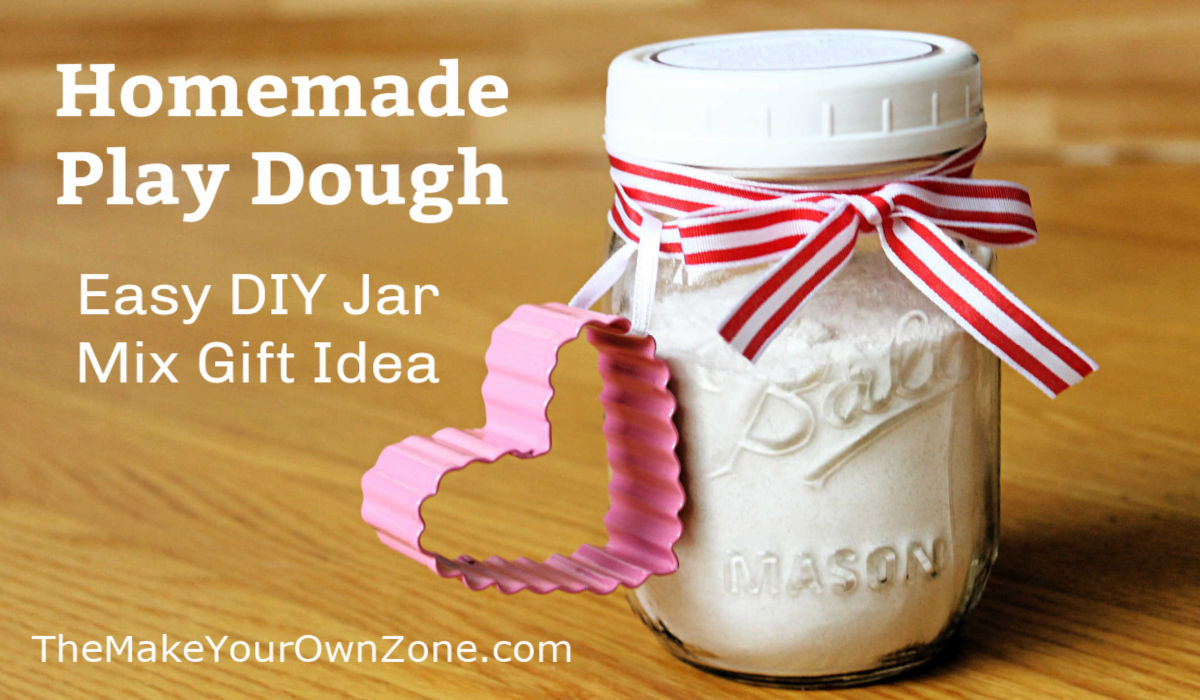 DIY Play Dough {Jar Mix Gift Idea} - The Make Your Own Zone