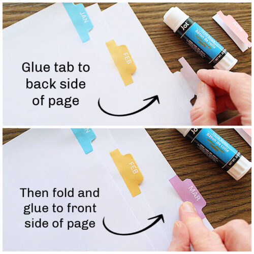 Free Printable Tab Dividers for Planners