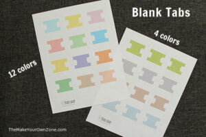 Free Printable Tab Dividers for Planners